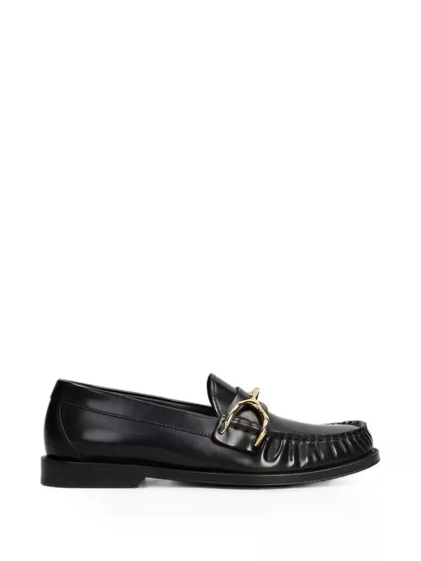 Alexander McQueen Wishbone Leather Loafers