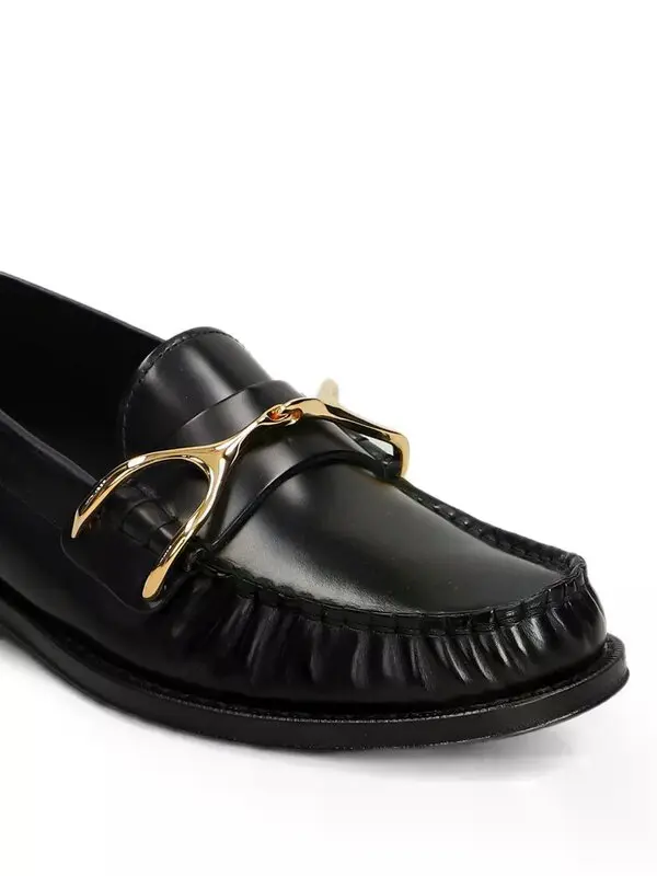 Alexander McQueen Wishbone Leather Loafers