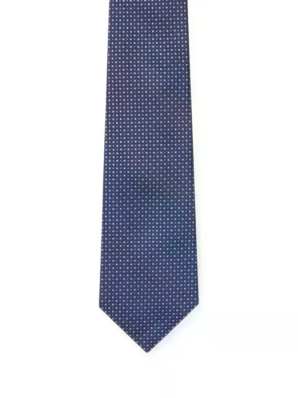 Kiton Geometric-pattern Silk Tie