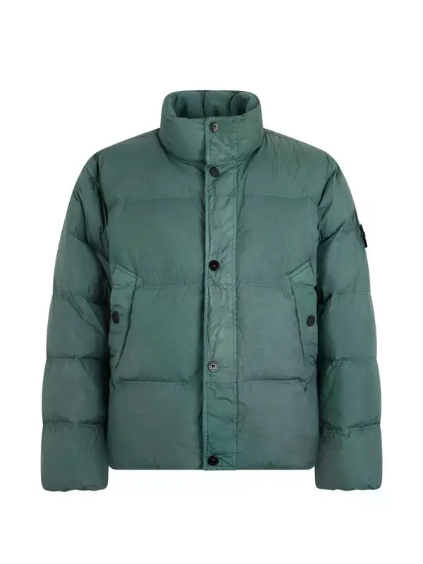 Stone Island 4100109 Crinkle Reps Ny Jacket - Green