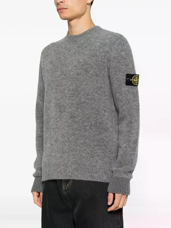 Stone Island Logo-patch Knit Sweater