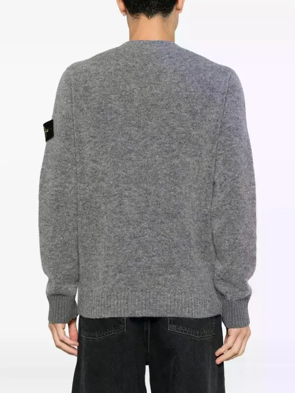 Stone Island Logo-patch Knit Sweater