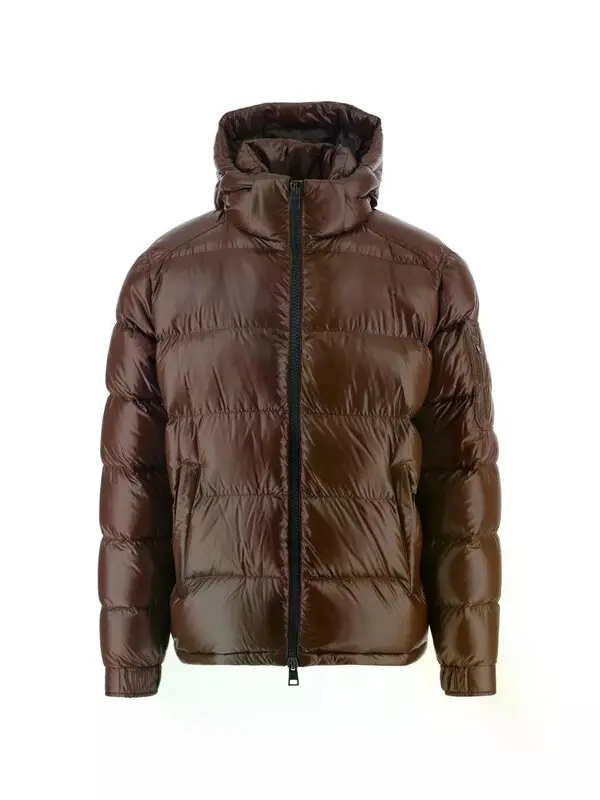 Herno Polar Quilted Hooded Jacket - Brown