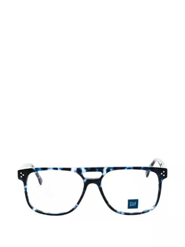 Gap Tortoiseshell-pattern Rectangle-frame Glasses