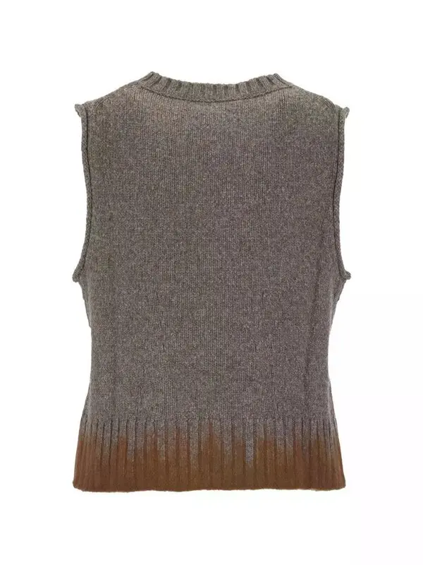 TELA Two-tone Knitted Vest
