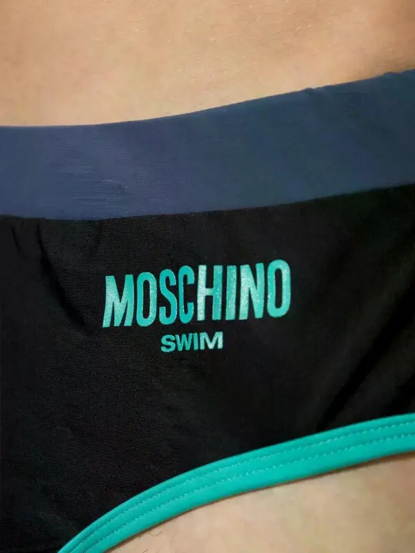 Moschino Logo-print Drawstring Swimming Trunks