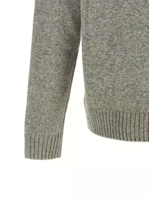 ZANONE Mélange-knit Zip-up Cardigan