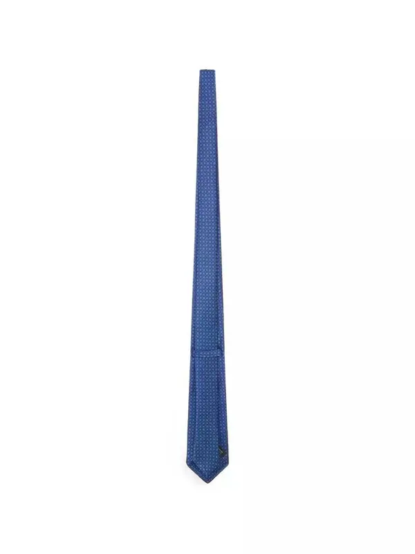 Kiton Geometric-print Silk Tie