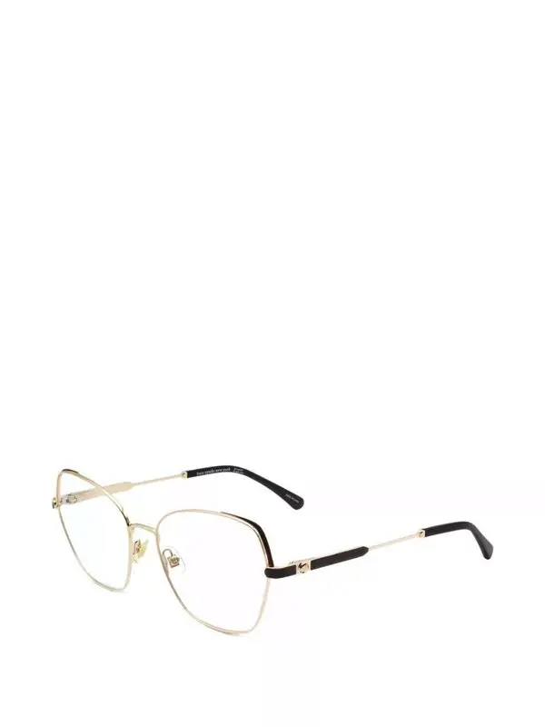 Kate Spade New York Zeena Geometric Frame Eyeglasses - Gold