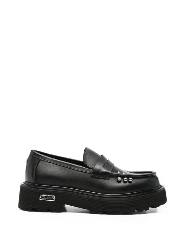 CULT Stud-embellished Chunky Loafers - Black