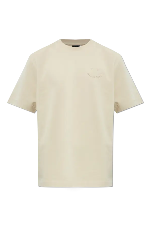 Paul Smith Cotton T-shirt With Logo - Beige
