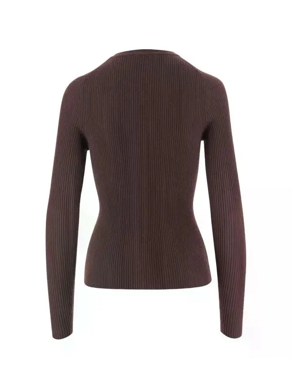 OLIVER LATTUGHI Ribbed-knit Crew-neck Sweater