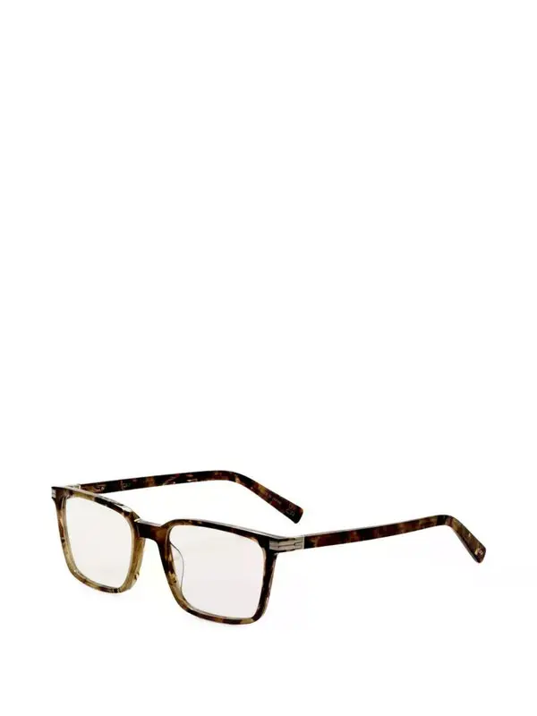 Tumi Tortoiseshell-effect Rectangle Eyeglasses