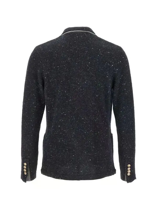Eleventy Double-breasted Knit Blazer