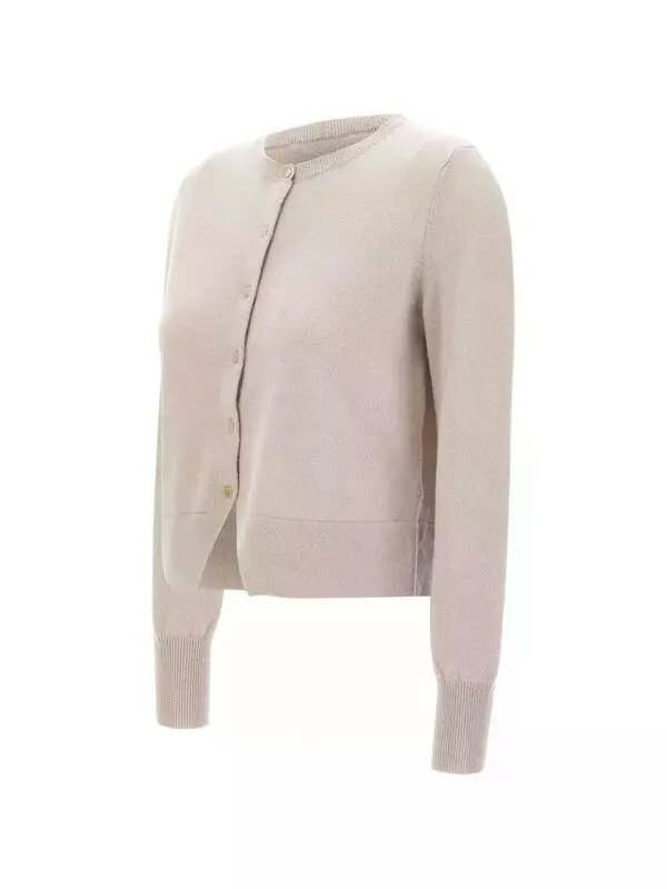 KAOS Button-up Slit-hem Cardigan - Neutrals