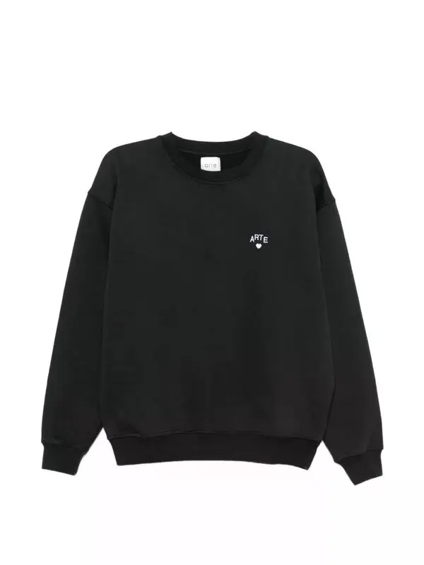 ARTE ANTWERP Logo Embroidered Sweatshirt - Black