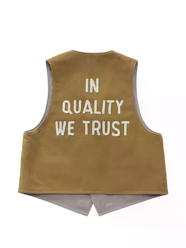 Visvim Beaded-motif Front-button Gilet
