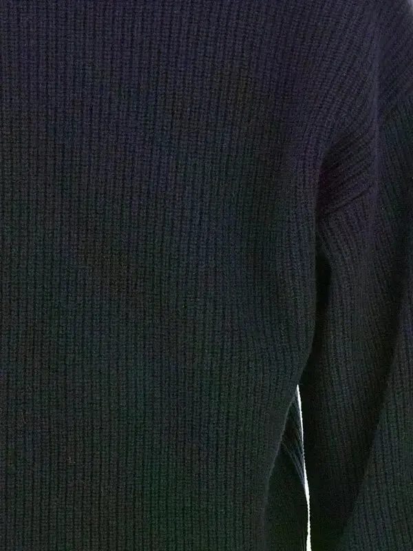 KAOS Ribbed-knit Button-sleeve Sweater