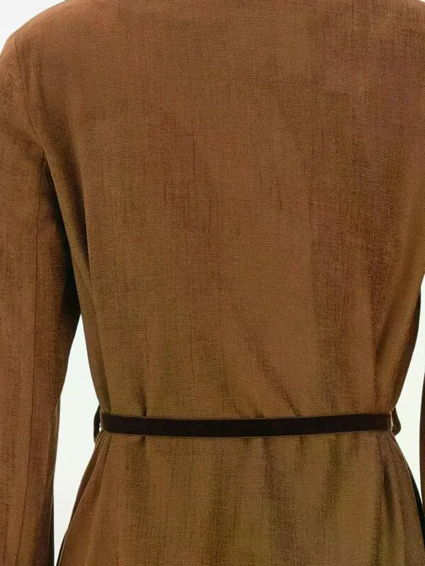 KAOS Belted Suede-effect Blazer
