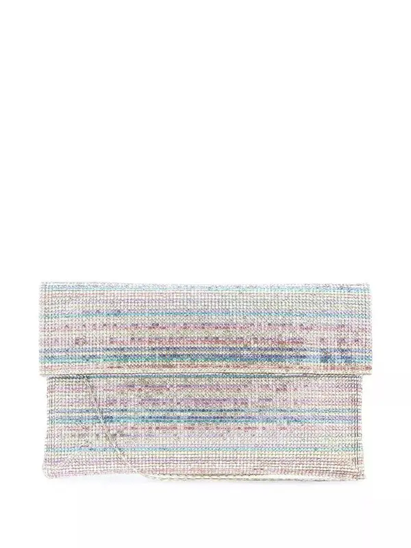TWENTY FOURHAITCH Petra Rhinestone-embellished Clutch Bag
