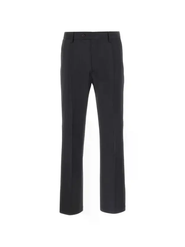 DEVORE INCIPIT Pleated Straight-leg Trousers - Black