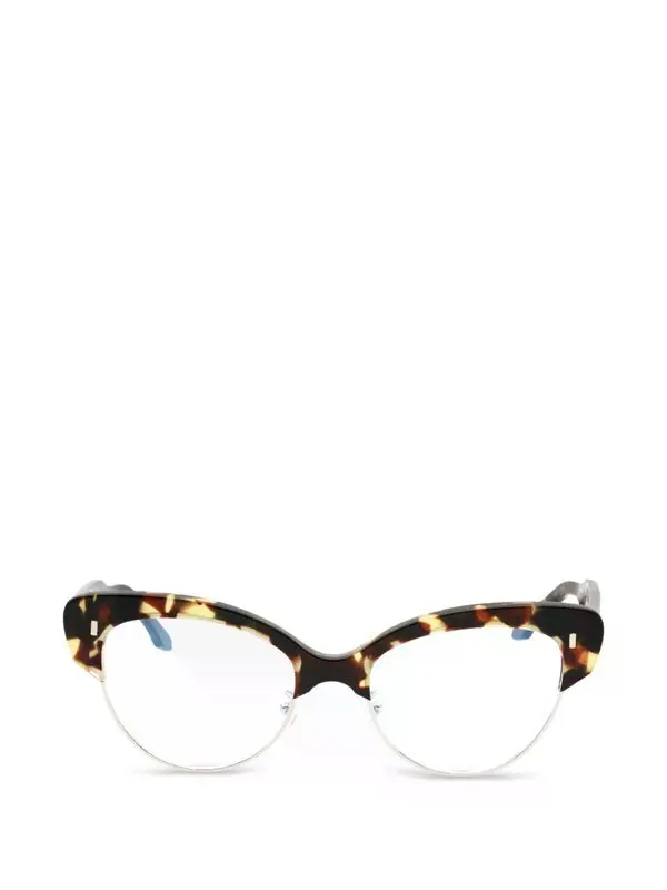 CUTLER & GROSS Tortoiseshell Cat-eye Eyeglasses - Brown