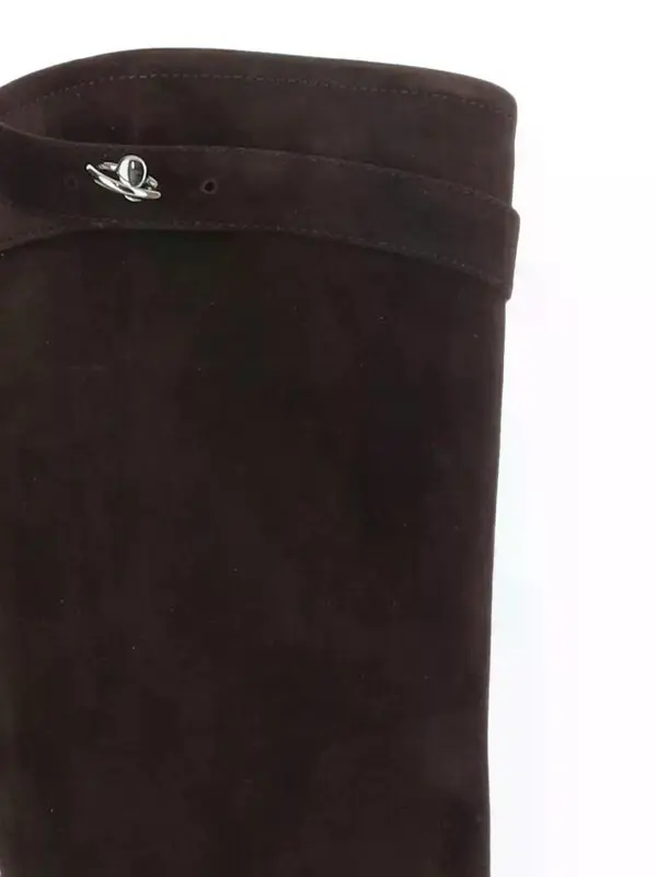 POEVE Buckle-detail Suede Boots