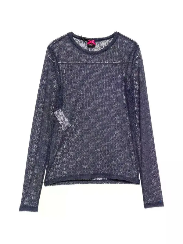 Pinko Lace Long-sleeve Blouse - Blue
