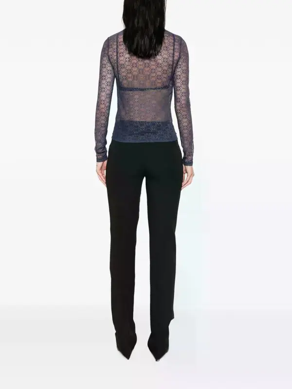 Pinko Lace Long-sleeve Blouse