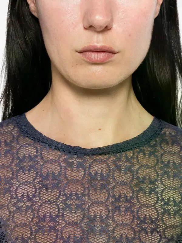 Pinko Lace Long-sleeve Blouse