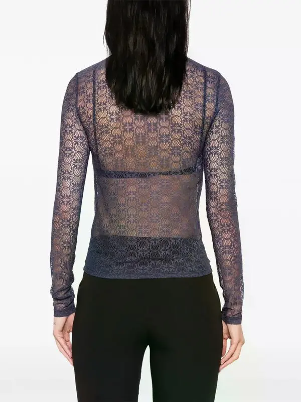 Pinko Lace Long-sleeve Blouse - Blue