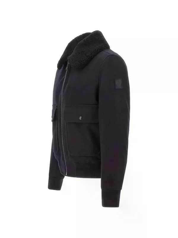 Belstaff Welder Shearling-collar Bomber Jacket