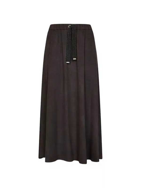 Herno Resort Drawstring Maxi Skirt - Brown