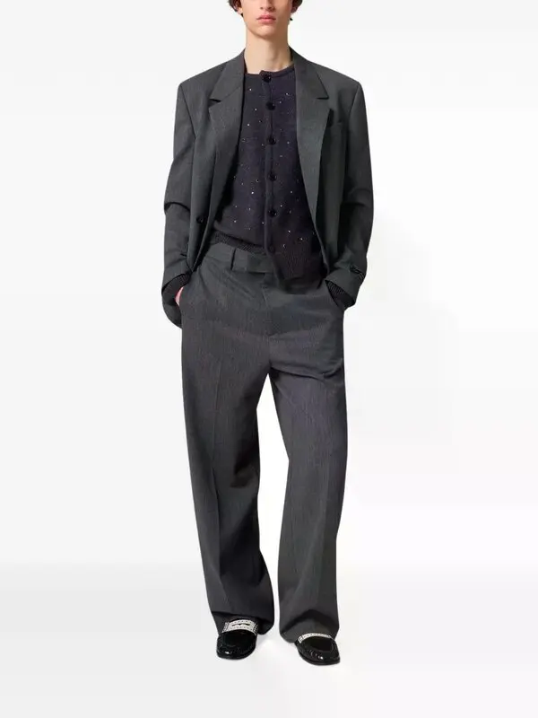 MSGM Pinstripe-pattern Double-breasted Jacket