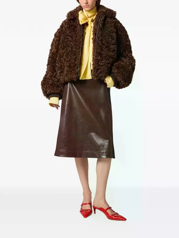 MSGM Pussy-bow Long-sleeve Blouse