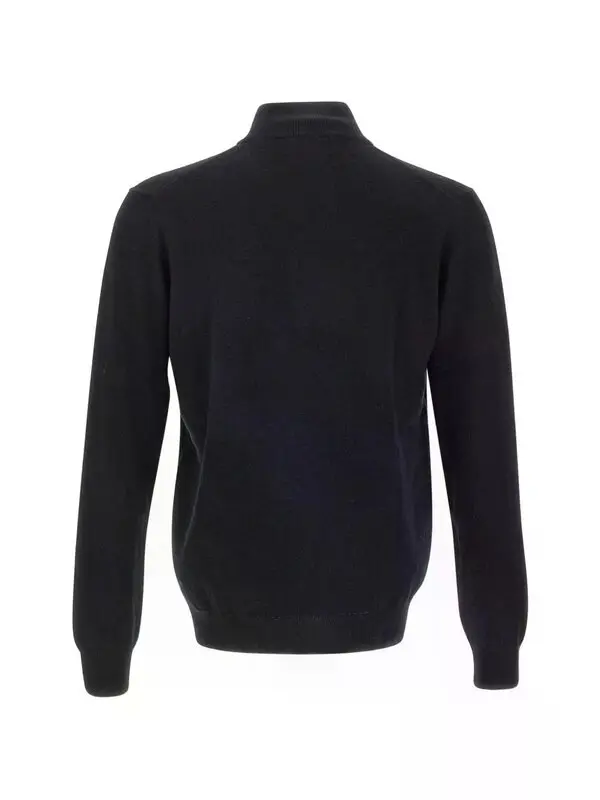 DELLA CIANA Half-zip Sweater - Black