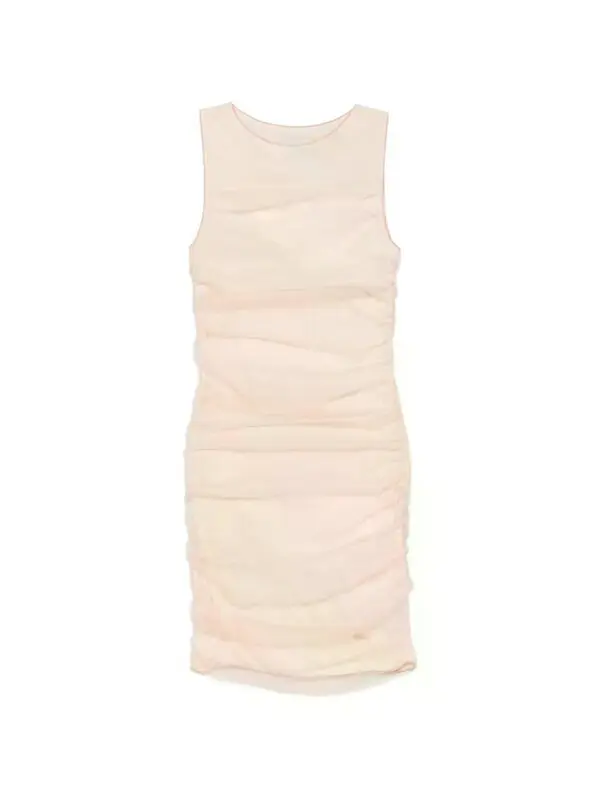 Patrizia Pepe Ruched Sleeveless Mini Dress - Pink