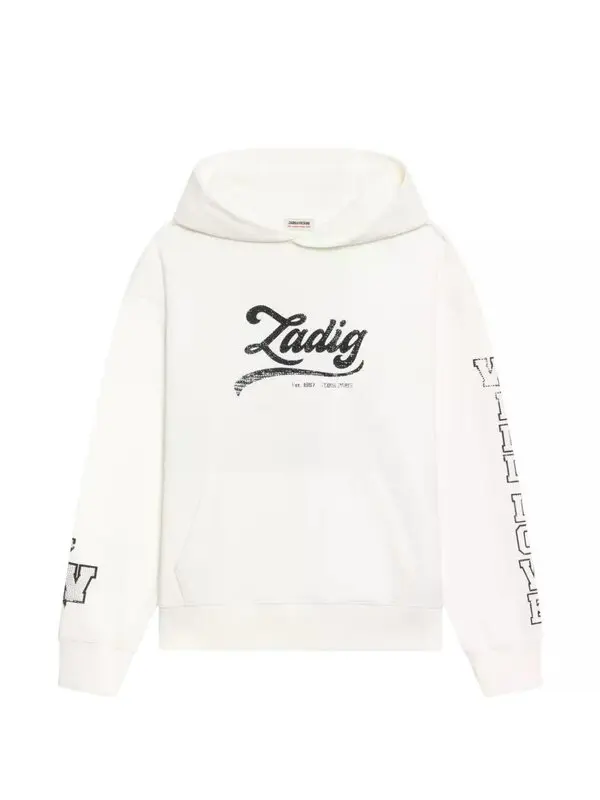 Zadig&Voltaire Stras-embellished Graphic Hoodie - White