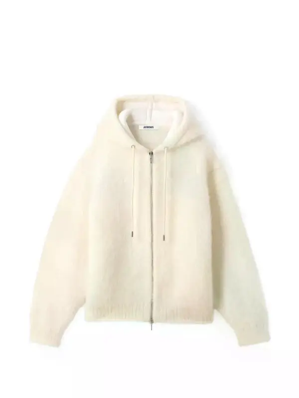 Jacquemus The Nuvola Zipped Cardigan - Neutrals
