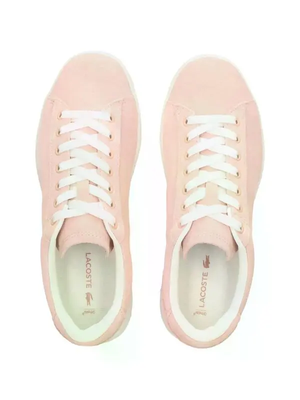 Lacoste Logo-embroidered Suede Sneakers