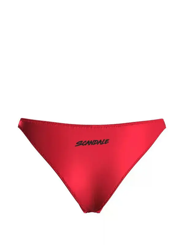 SCANDALE Dédicace Embroidered Satin Briefs