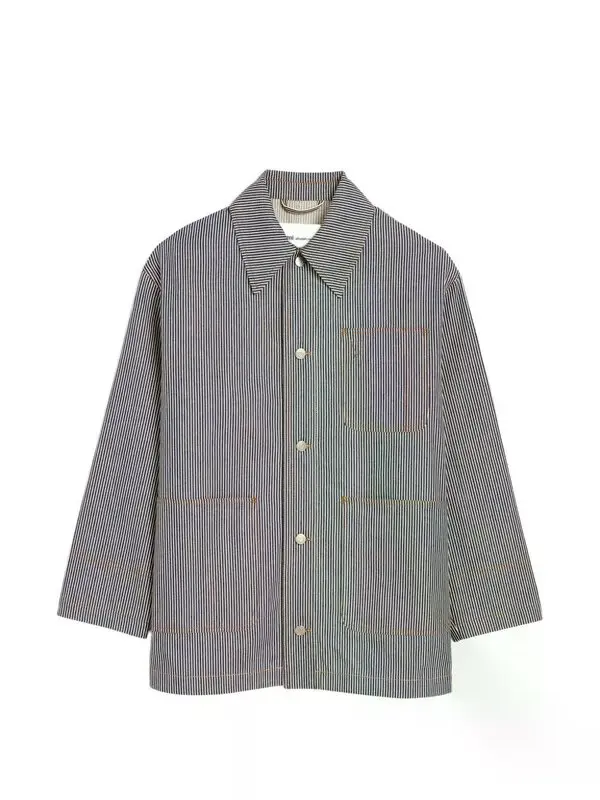 AMI Paris Cotton Worker Jacket - Blue