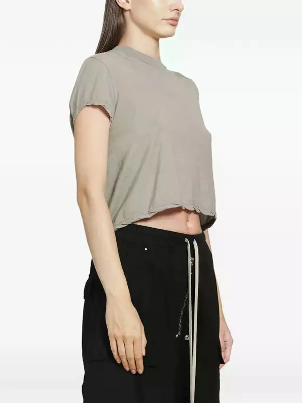 Rick Owens Small Level Cropped T-shirt - Grey