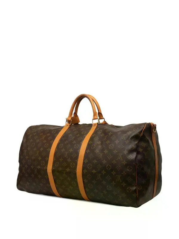 LOUIS VUITTON 1994 Monogram Keepall Bandouliere 60 Travel Bag