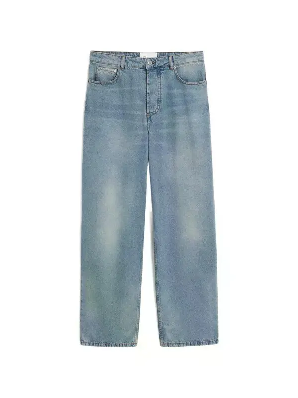 AMI Paris Baggy-fit Cotton Jeans - Blue