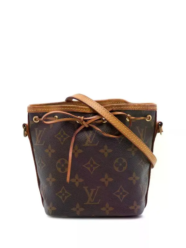 LOUIS VUITTON 2018 Monogram Nano Noe Bucket Bag - Brown