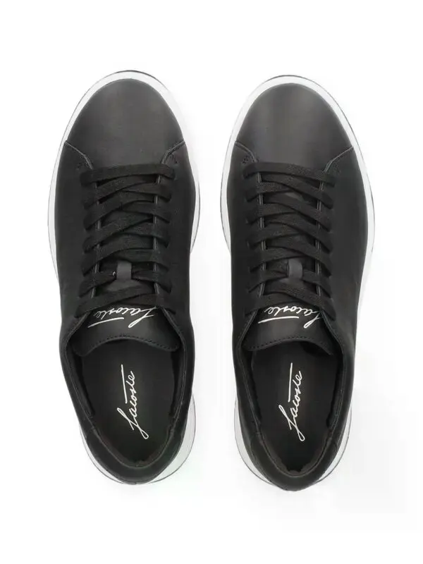 Lacoste Leather Logo Print Sneakers