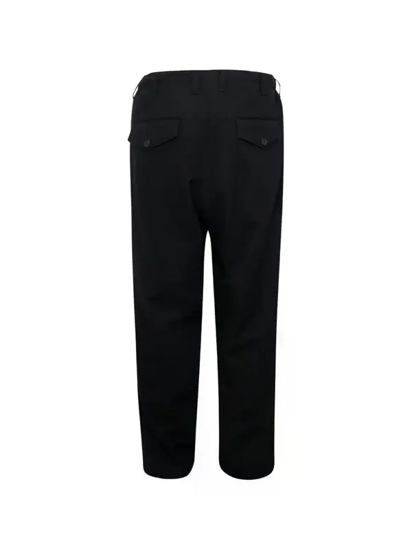 Yohji Yamamoto Button-embellished Cropped Trousers