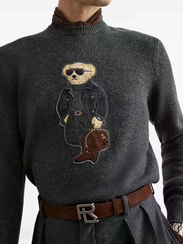 Ralph Lauren Purple Label Polo Bear Patch Sweater