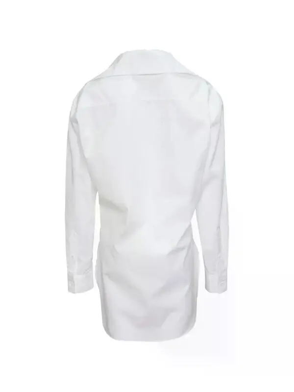 Y’s Asymmetric Chest-pocket Shirt - White